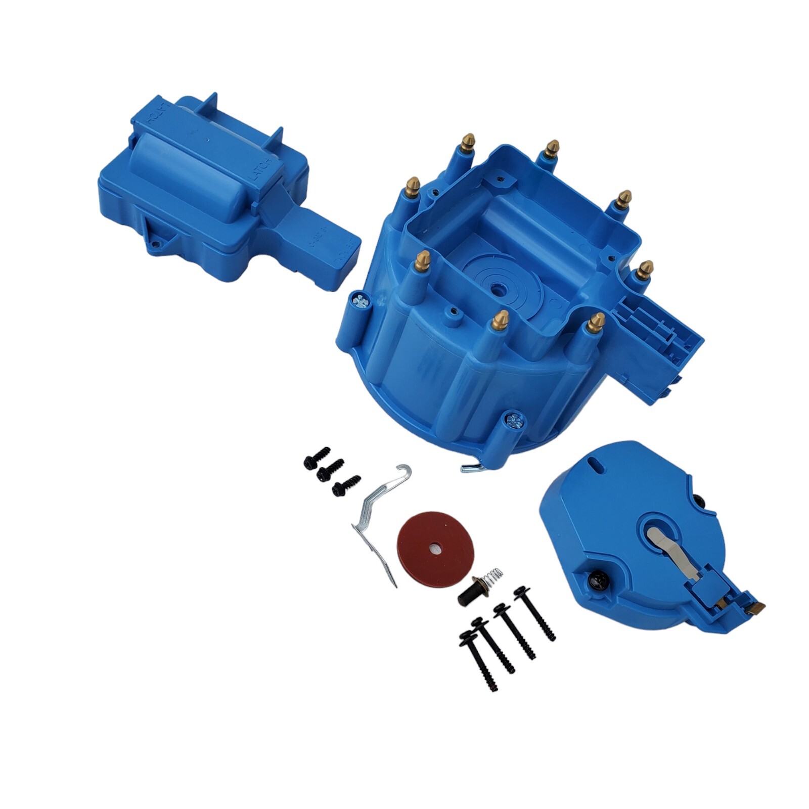 Chevy GM Blue HEI Large Distributor Cap Rotor Kit SBC BBC 305 327 350 ...