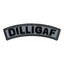 DILLIGAF Reflective Top Rocker Patch, Biker Rocker Patches | eBay