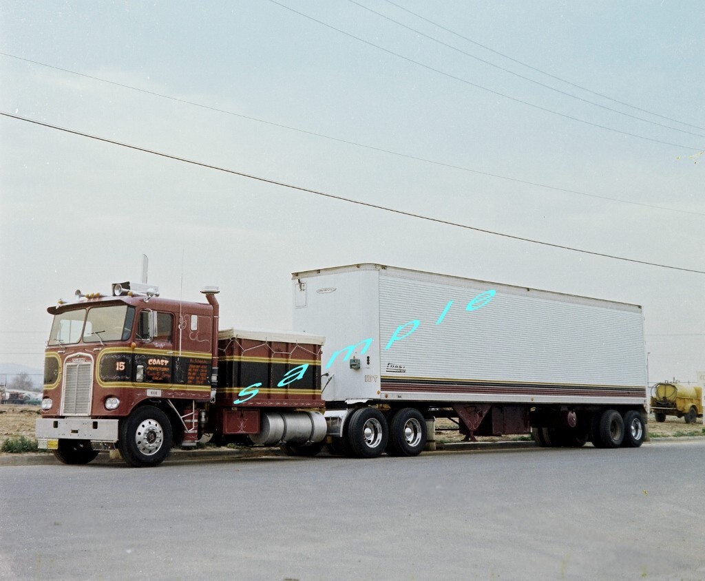 8X10 color photo - '60's KW COE drom & trailer COAST TRANSPORTATION | eBay