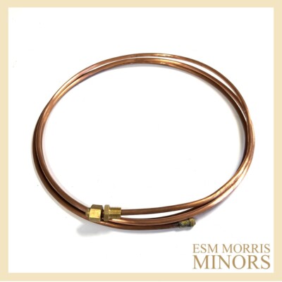 Morris Minor Copper Fuel Pipe Line with Brass Unions - Tank to Pump ...