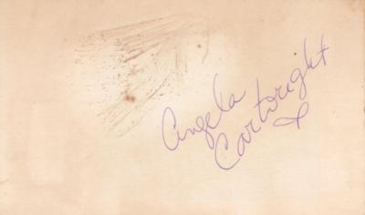 ANGELA CARTWRIGHT Signed 3X5 Index Card Actress/Lost in Space COA | eBay