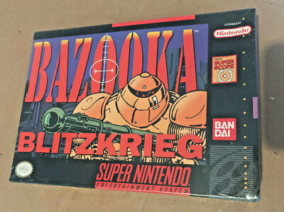 Bazooka Blitzkrieg Super Nintendo SNES BRAND New Unopened NIB Complete ...