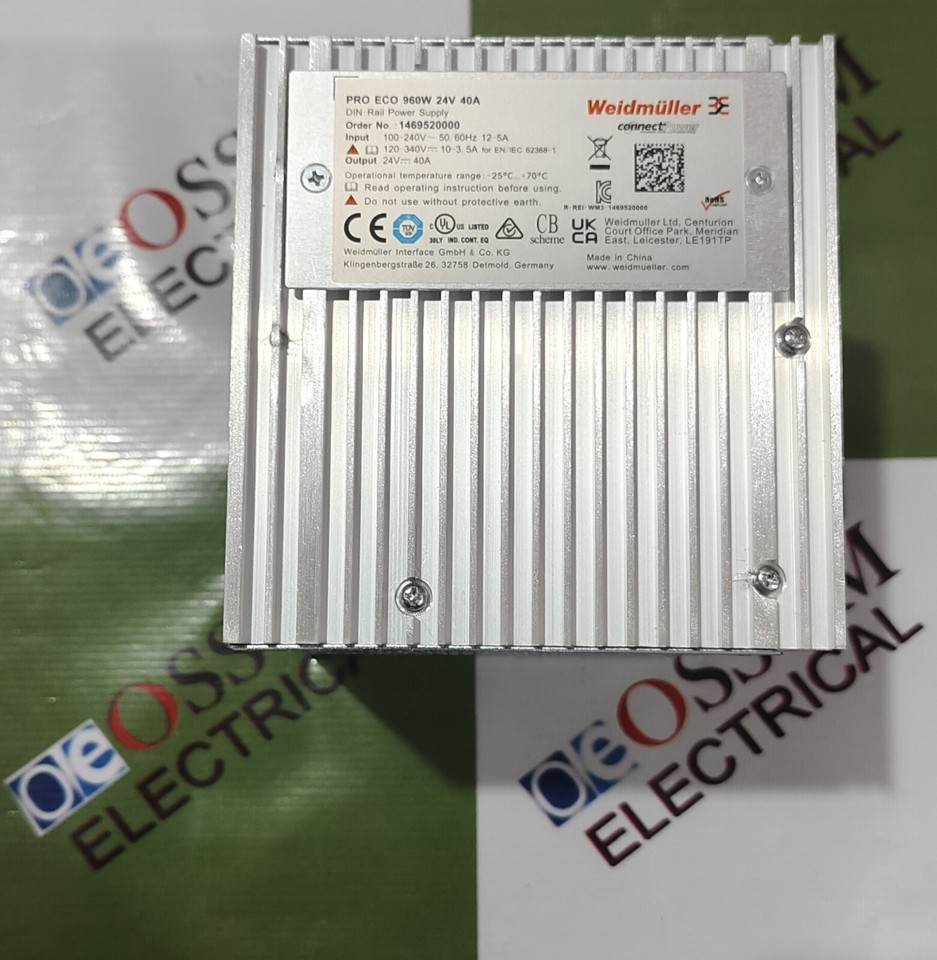 Weidmuller PRO ECO 960W 24V 40A Switching Power Supply 1469520000 FAST ...