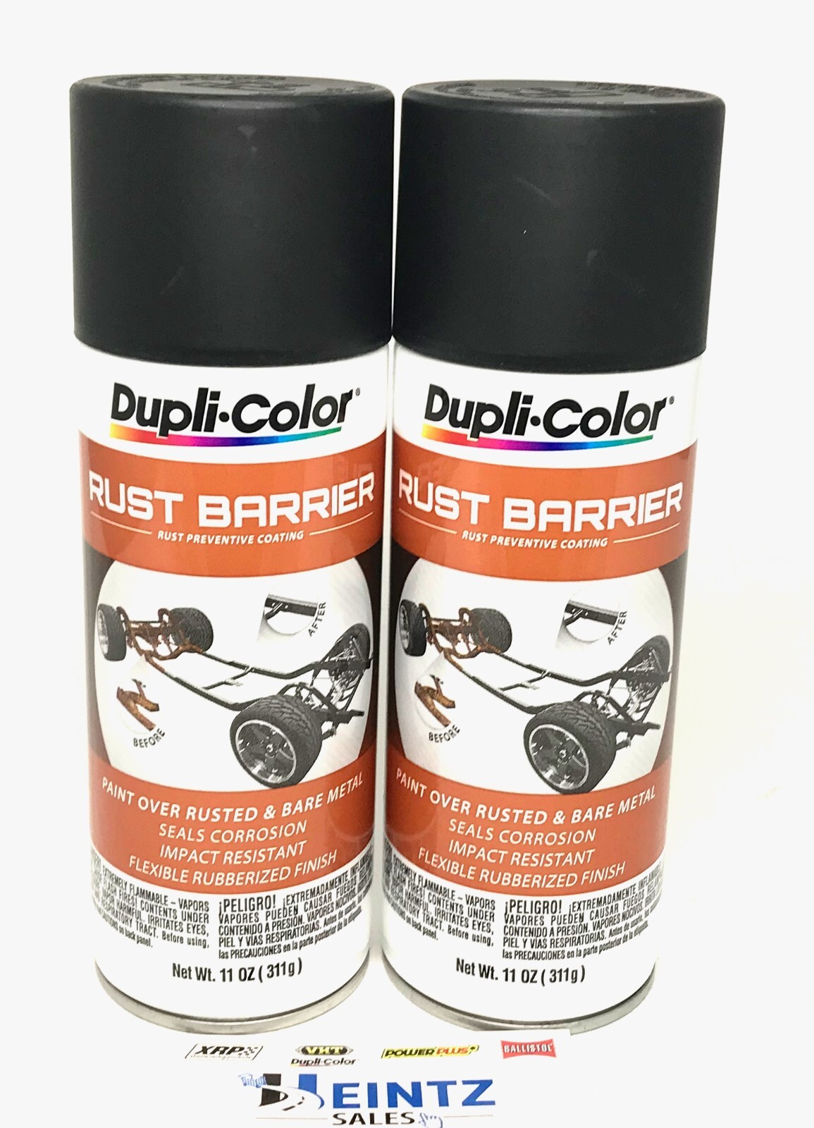 Duplicolor RBA100 2 PK Rust Barrier Flat Black - Rust Preventive ...