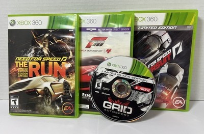 XBOX 360 (4) RACING GAME BUNDLE - Need For Speed Forza 4 GRID Autosport ...