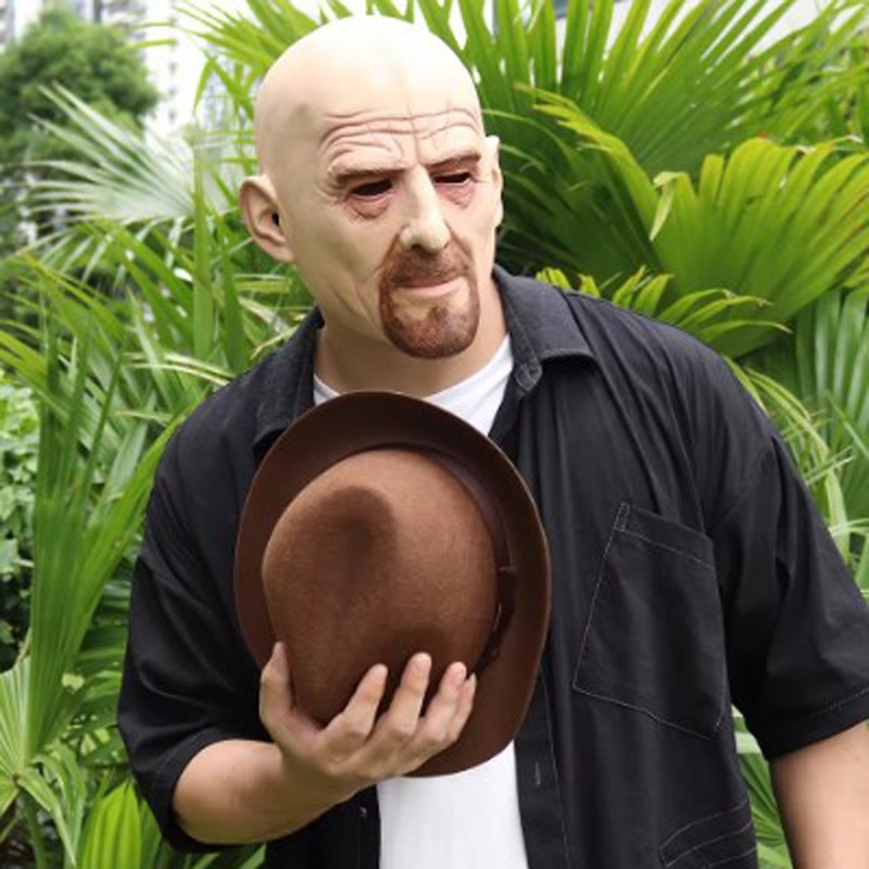 Halloween Realistic Old Man Masks Latex Cosplay Party Full Face Mask ...