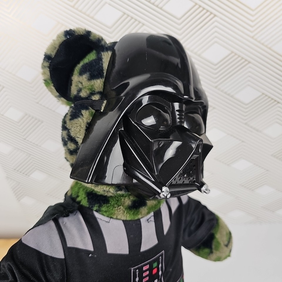 Build A Bear Star Wars Darth Vader Camo Plush Bear w/ Mask Cape Light ...