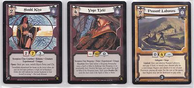 L5R - Lot of 3 cards - Rare - Legend of The Five Rings | eBay