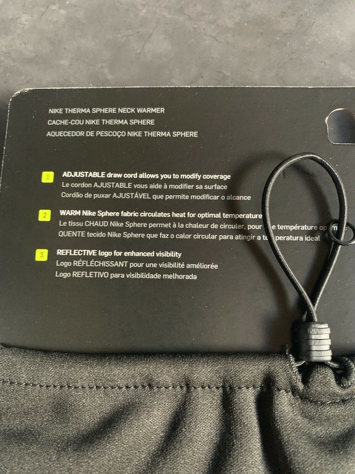 Nike Therma Sphere Neck Warmer Dri-FIT Running Cold Weather Gaiter Wrap ...