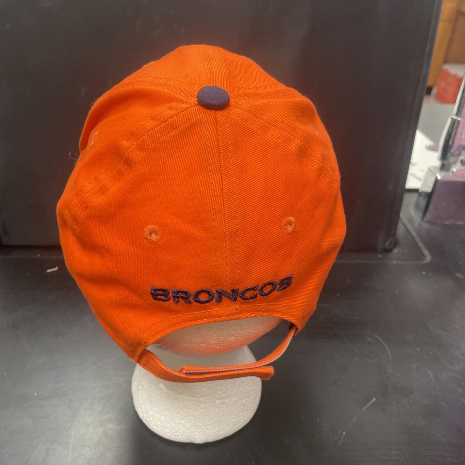 Vintage Reebok Denver Broncos Cap Hat Blue Adjustable Strapback NFL ...