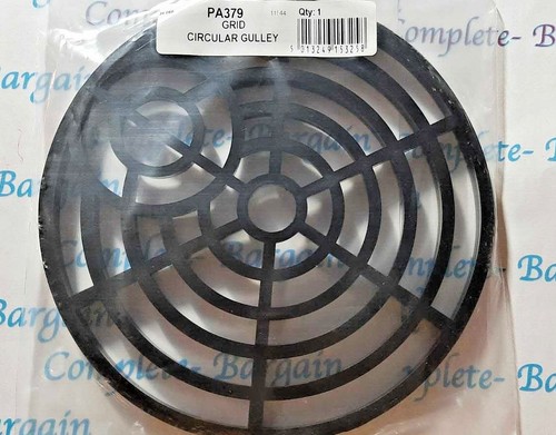 Black Plastic Gulley Grid Round Drain Cover 15cm - 6" Kitchen Display ...
