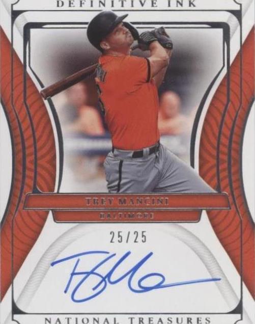 2022 Panini National Treasures - Definitive Ink Trey Mancini #DI-TM /25 ...