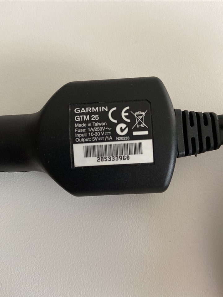 OEM GENUINE Original Garmin GTM 25 Traffic Receiver Power Cable Car ...