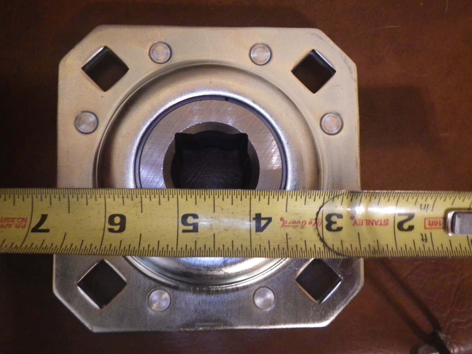 Flanged Disc Harrow Bearing, 1" Square Bore, GREASABLE! ST208-1 FD208R ...