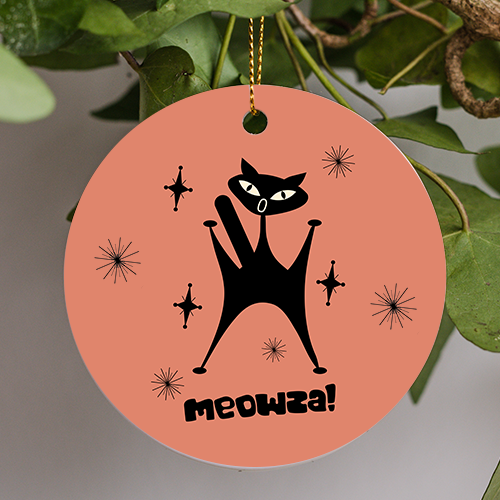Mid Century Cat, Modern Cat,Modern Atomic Cat,Retro Cat, Meowza ...