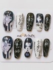 Nails Handmade press on nails 3D Junji Ito Tomie size M Halloween | eBay