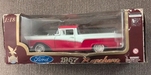 Road Legends 1957 Ford Ranchero 1:18 Scale Diecast Model Car Red White ...