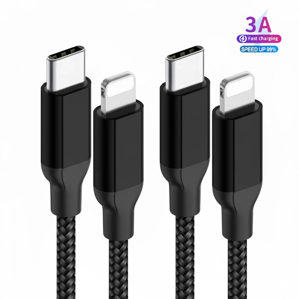 Type C to iPhone PD Fast Charger Cable Wire For iPhone 14 13 12 11 Pro ...