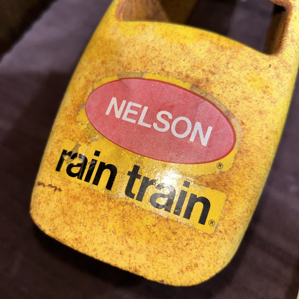 Vintage Nelson Rain Train Traveling Sprinkler Tractor w/ CAST Iron ...