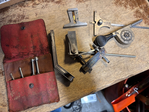 Machinist tools Lot - Starrett Brown Sharpe Lufkin Depth Gauge Speed ...