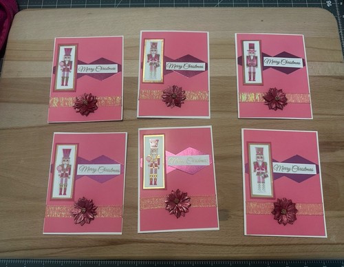 Stampin Up Christmas Nutcracker Holiday Cards- Set of 6 | eBay