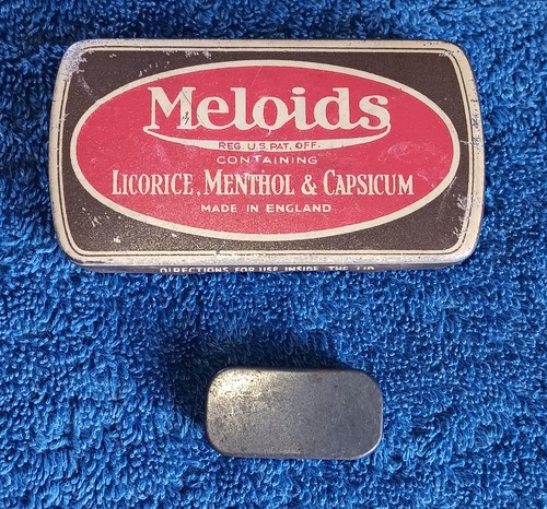 Vtg 2 Boots Meloids Mellow Voice Pastilles Pill Tin Box Insert Cover ...