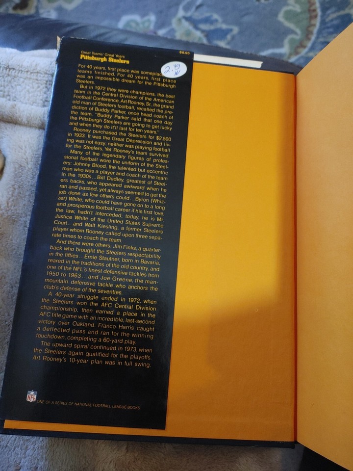 pittsburgh steelers Great Teams Great Years By Ray Didinger | eBay