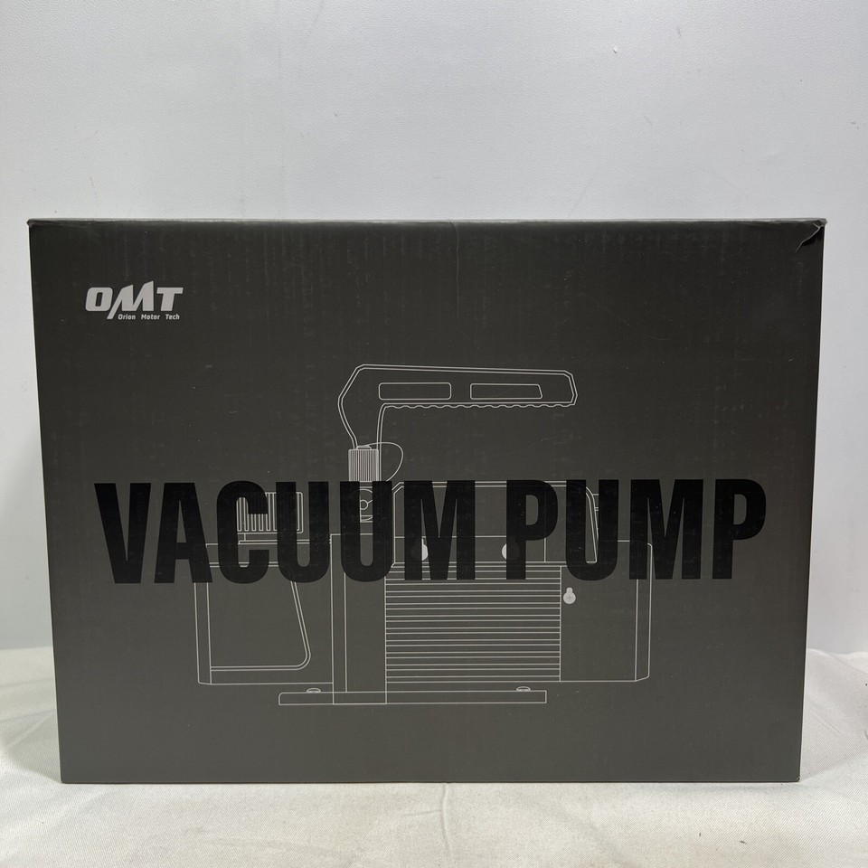 Orion Motor Tech OMT Single Stage Vacuum Pump, 4.5 CFM, 1/3 hp, Red ~ NEW SEALED | eBay