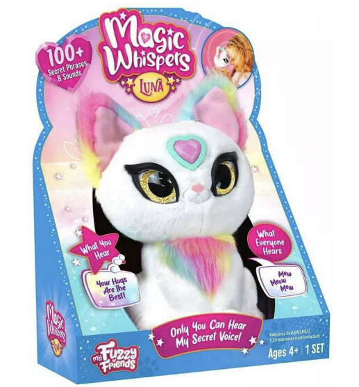 My Fuzzy Friends Magic whispers Luna, 100+secret Phrases & Sounds-Girls ...