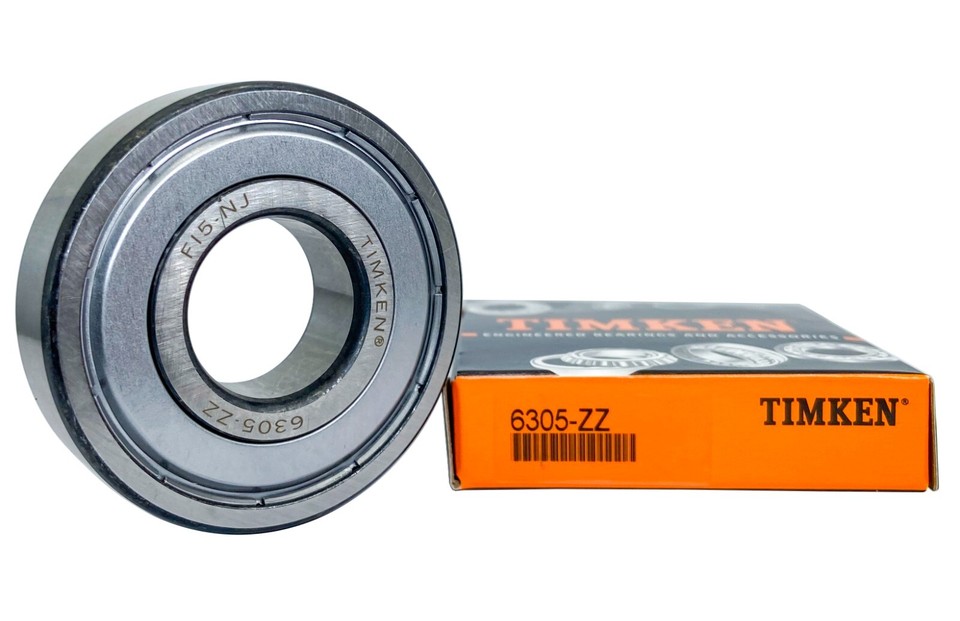 (Qty.2) TIMKEN 6305-ZZ 25X62X17MM Double Metal Seal Ball Bearings 6305Z ...