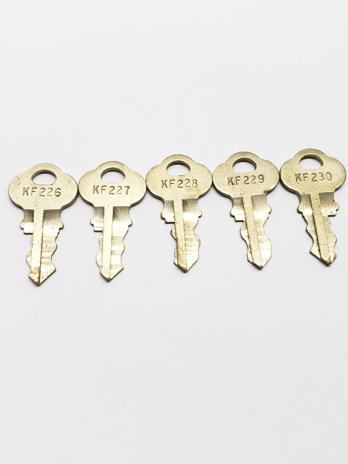 Chicago Lock Co original cut keys, KF, set of 5, motor, boat, vending ...