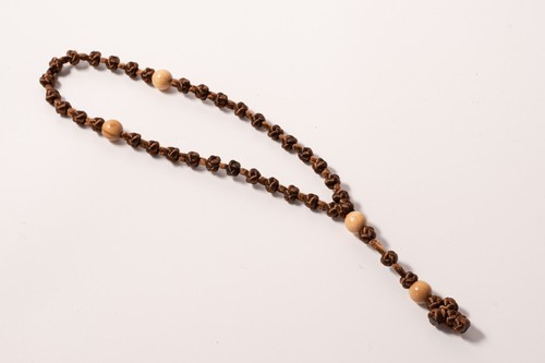 33 knots Brown Rattail with olive beads Orthodox Gift Prayer rope Holy ...