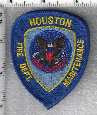 Houston Fire Department (Texas) Maintenance Baseball Cap/Hat Patch | eBay