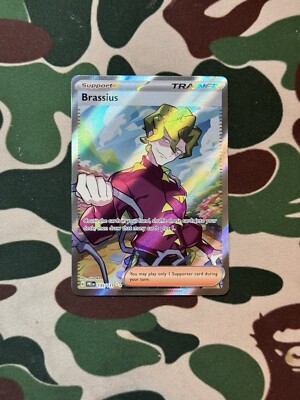 2025 Pokemon TCG Full Art Trainer Brassius. Prismatic Evolutions. 135/ ...