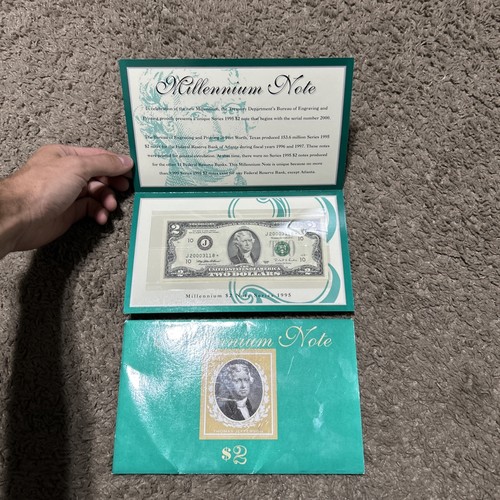 $2 FRN 1995 Millennium Star Note (#2575) NY District. Special Govt ...