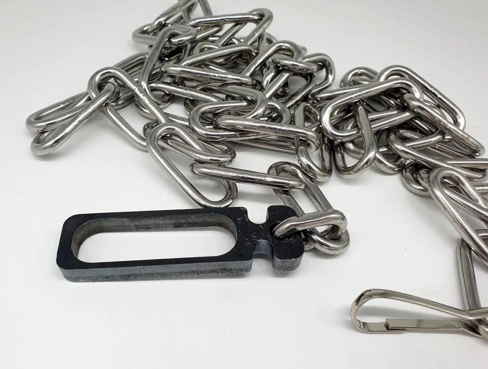 *RARE* High Security Handcuffs Belly Chain Martin Link Prop Prison ...
