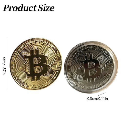 Bitcoin 1oz .999 silver commemorative coin BTC crypto in a Capsule | eBay