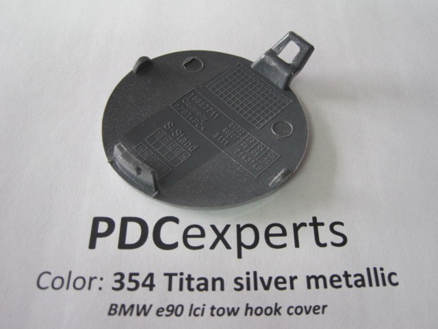 BMW E90N E91N Flap towing eye tow hook cover 51117207299 titan silver ...