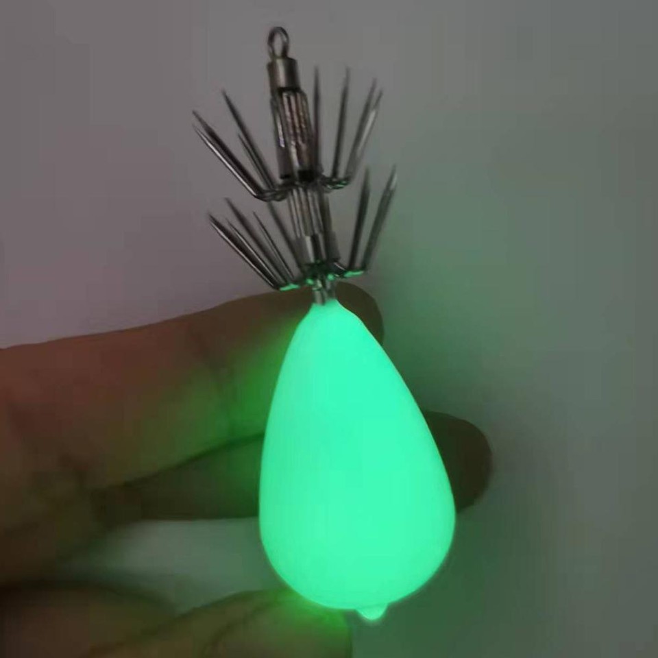 3pcsDouble-Layer Luminous Swivel Squid Hooks Glowing Fishhook (45g) | eBay Australia