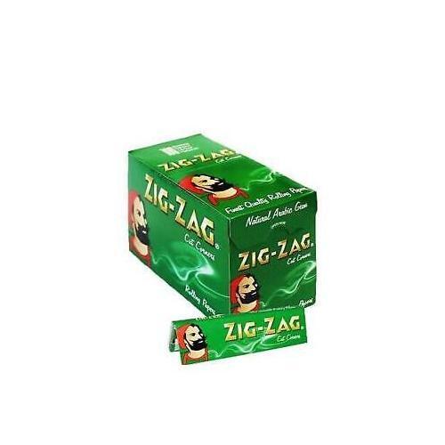 New ZIG ZAG GREEN Rizla Cut Corners ROLLING Papers Tobacco Cigarette ...