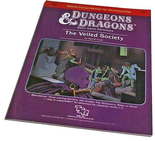 B6 The Veiled Society AD&D TSR 9086 WOTC NEW Reprint adventure module D ...