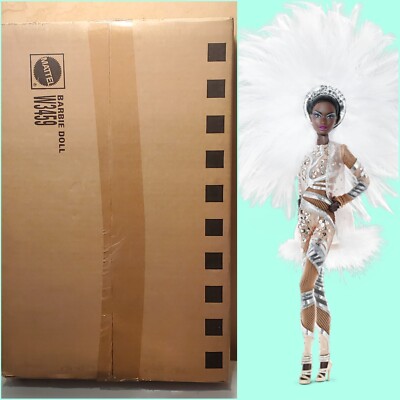 Stephen Burrows Pazette Barbie Doll Shipper W3459 Model Collector Gold ...