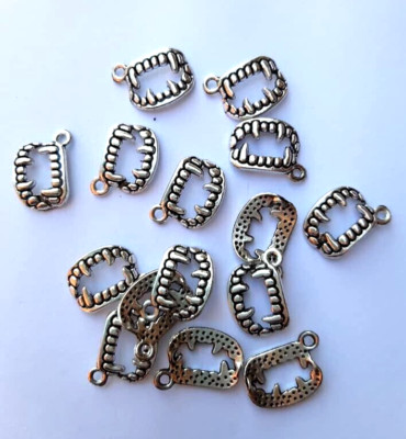 BULK Vampire Teeth Fangs Charms for DIY Bracelets Pendants Jewellery ...
