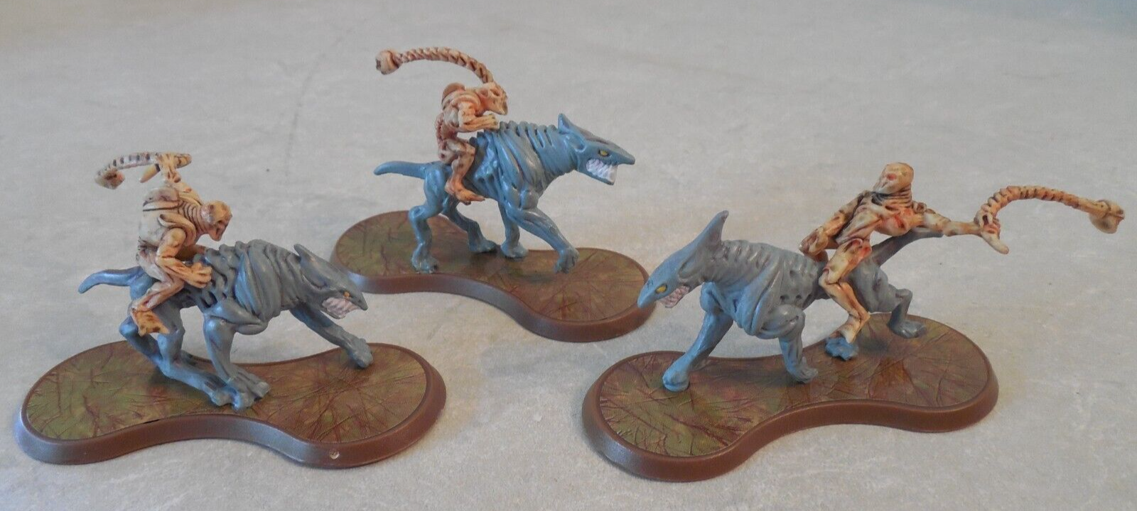 HEROSCAPE, GROK RIDERS, DEFENDERS OF KINSLAND WAVE 8, 3 FIGURES, NO ...