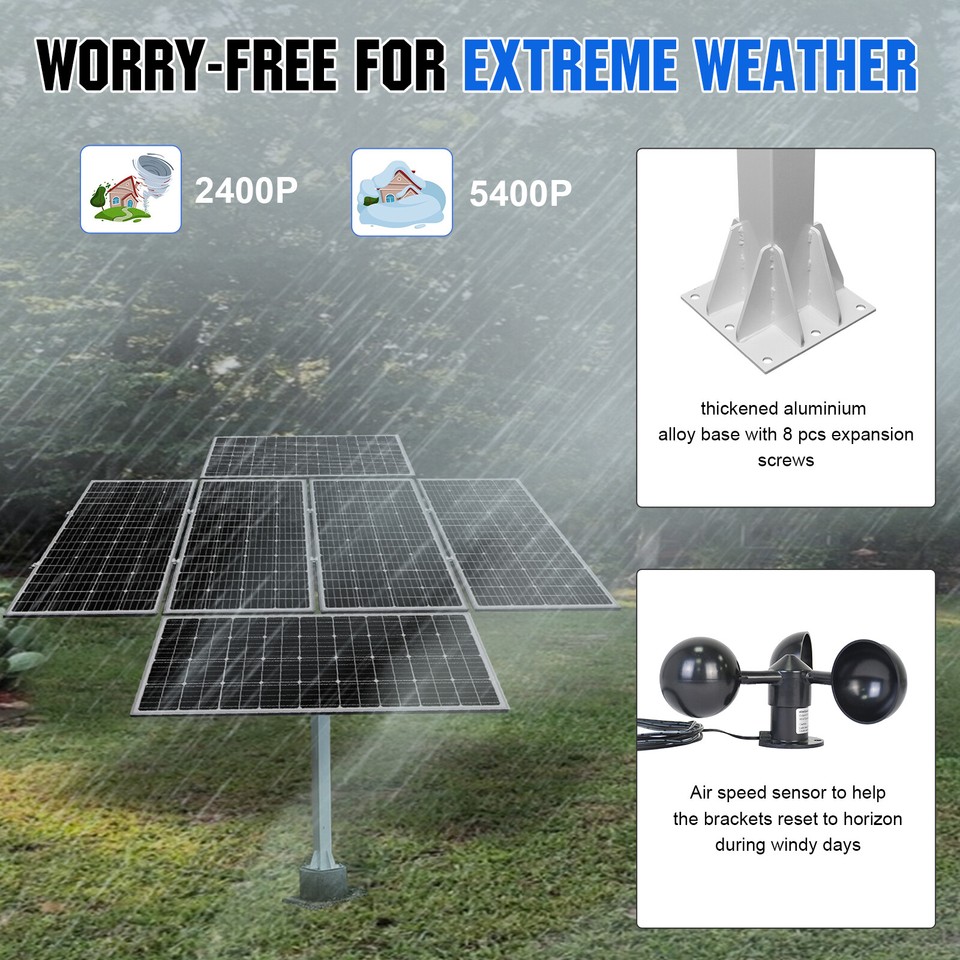 ECO-WORTHY Solar Panel Single & Dual Axis Tracking System & Tracker ...