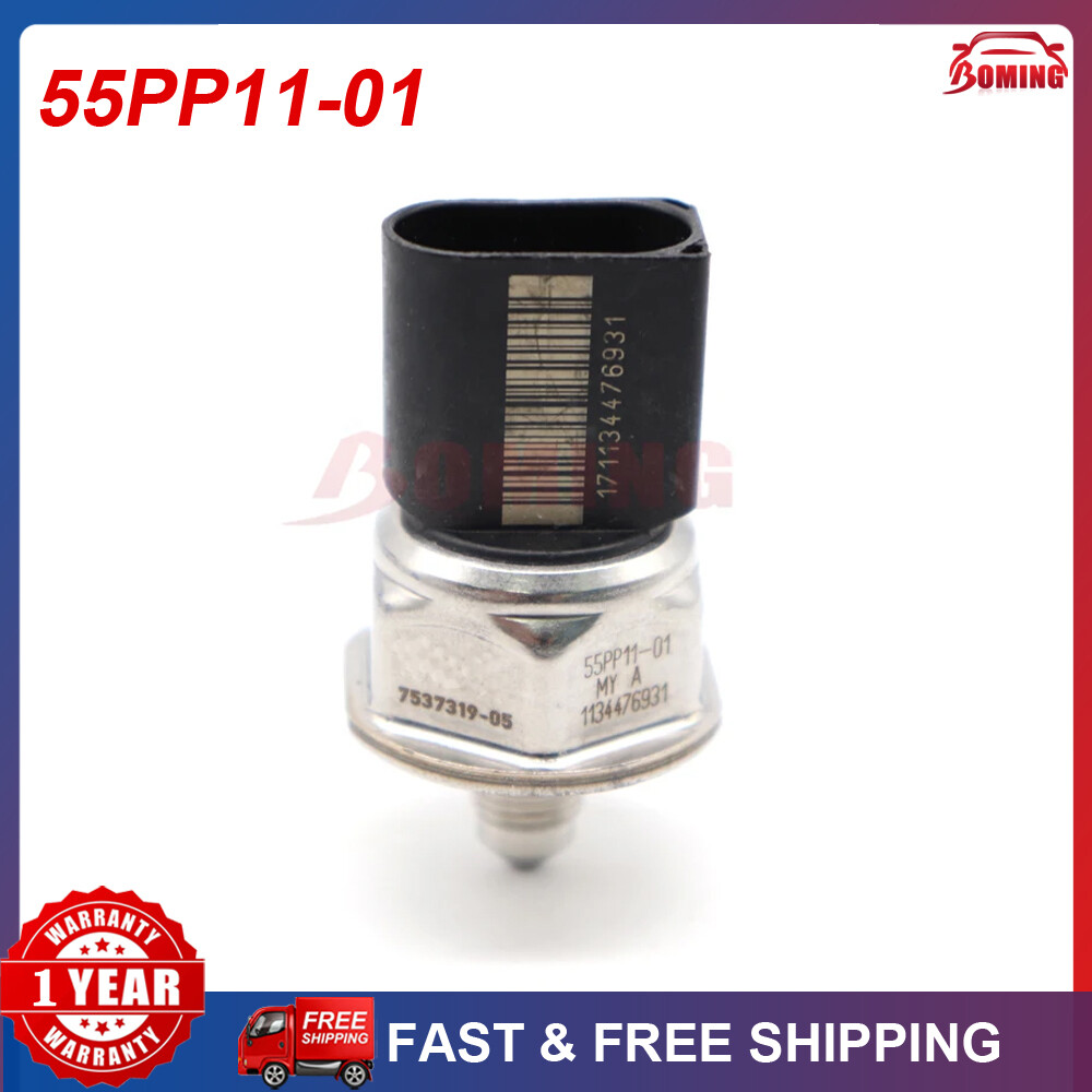New Fuel Rail Pressure Sensor For BMW 335i 550i 650i 750Li X6 55PP11-01 ...