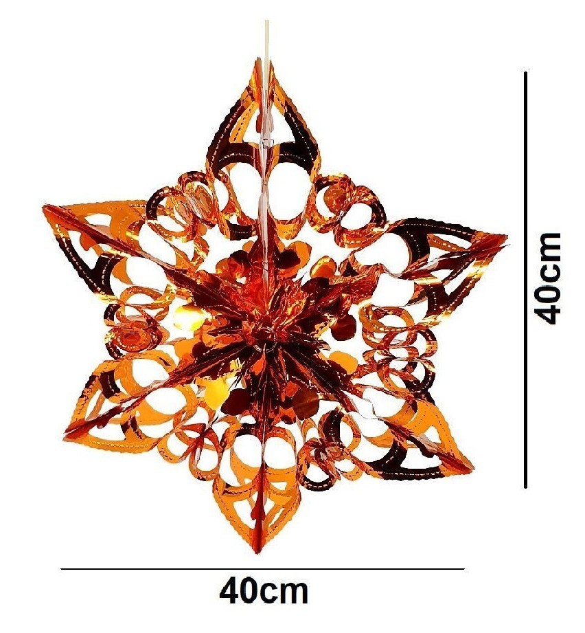 Christmas Hanging Ceiling Wall Decoration Foil Garlands Star Decoration ...