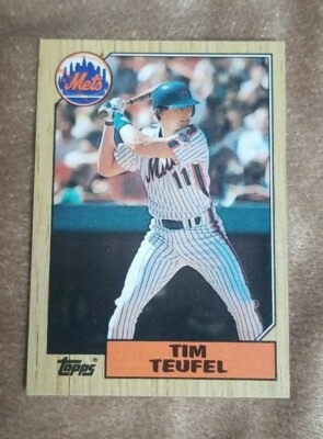 1987 Topps New York Mets Baseball Card #158 Tim Teufel | eBay