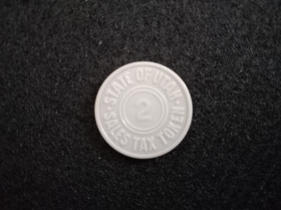 UTAH PLASTIC SALES TAX TOKEN 1940s | eBay