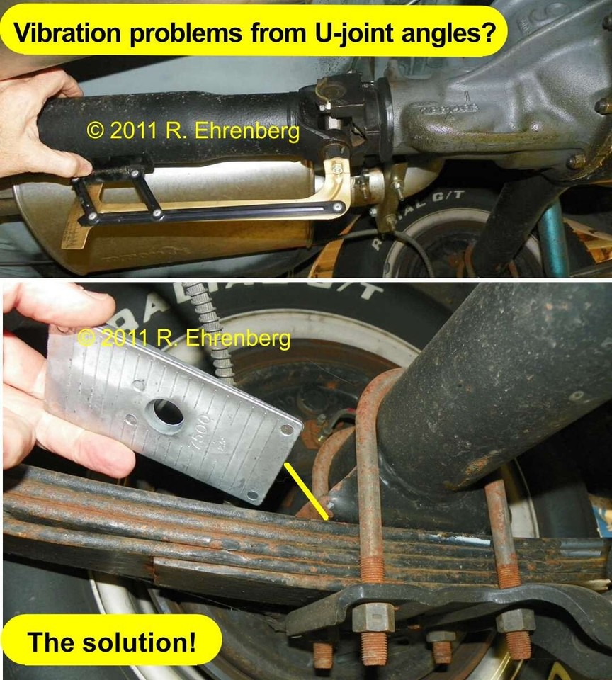 Mopar Pinion Angle U-Joint Angle Fix Shims 8-3/4 Dana Plymouth Dodge ...